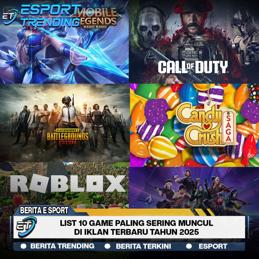 List 10 Game Paling Sering muncul di Iklan Terbaru Tahun 2025